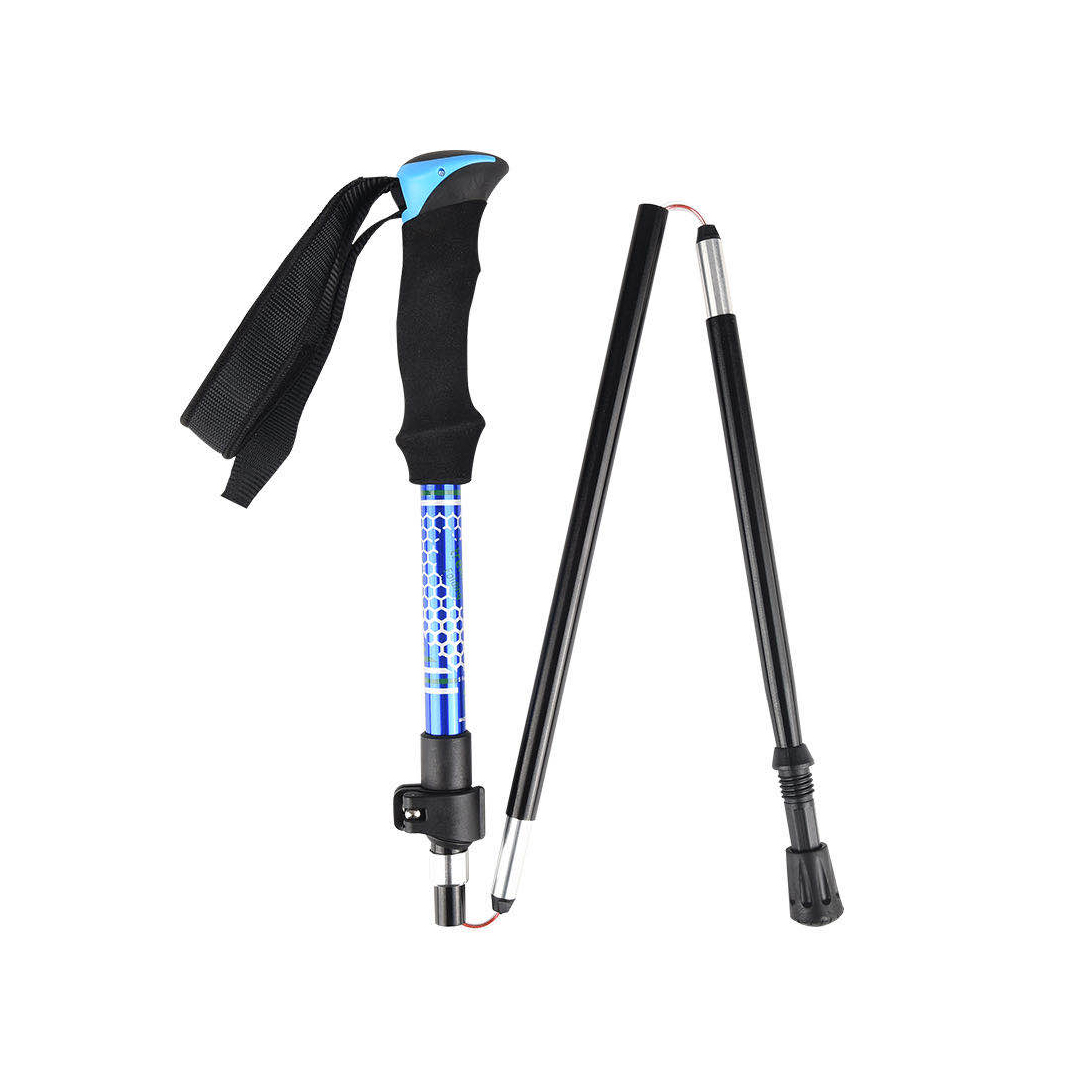 Bulk Sale Anti-Skid 5 Sections Lightweight Foldable Aluminum Trekking ...