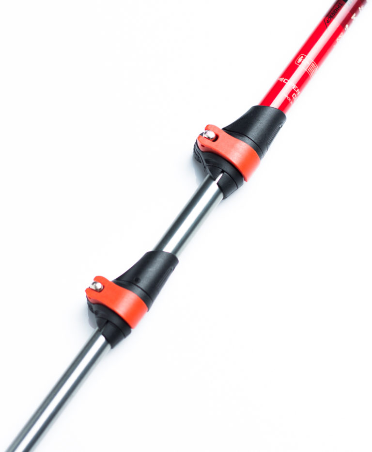 4 Section Cork Handle Fast Flick Lock Telescopic Nordic Walking Stick ...